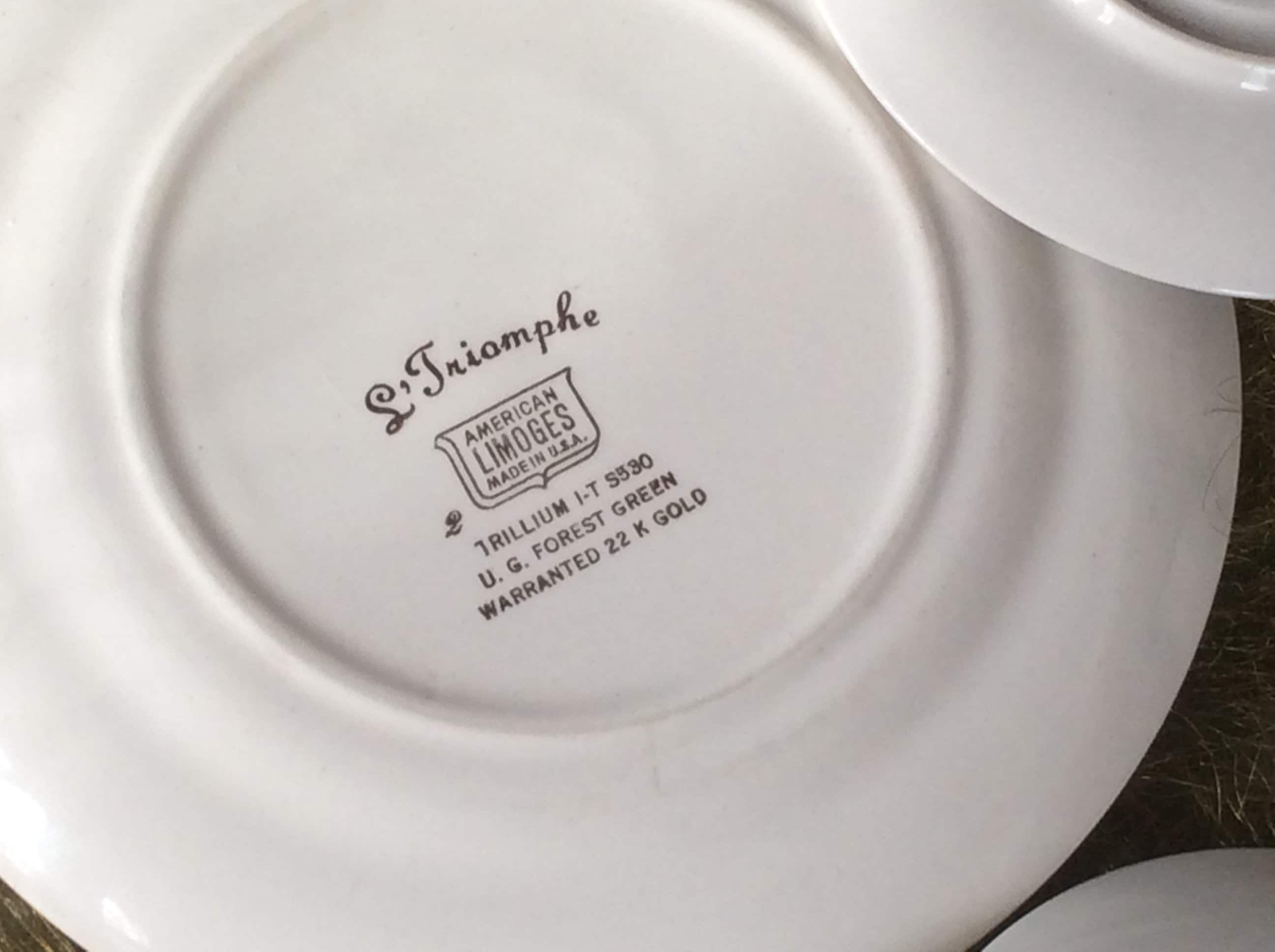 Vintage Trillium Plate Gold Plates Collection Trillium Plate - Etsy