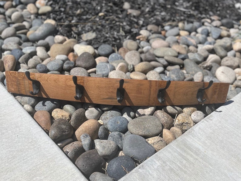 Wine Barrel Stave Coat Rack - Etsy