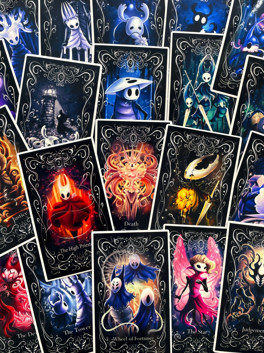 Hollow Knight Inspired Tarot Card Jumbo Vinyl Waterproof Stickers - Etsy