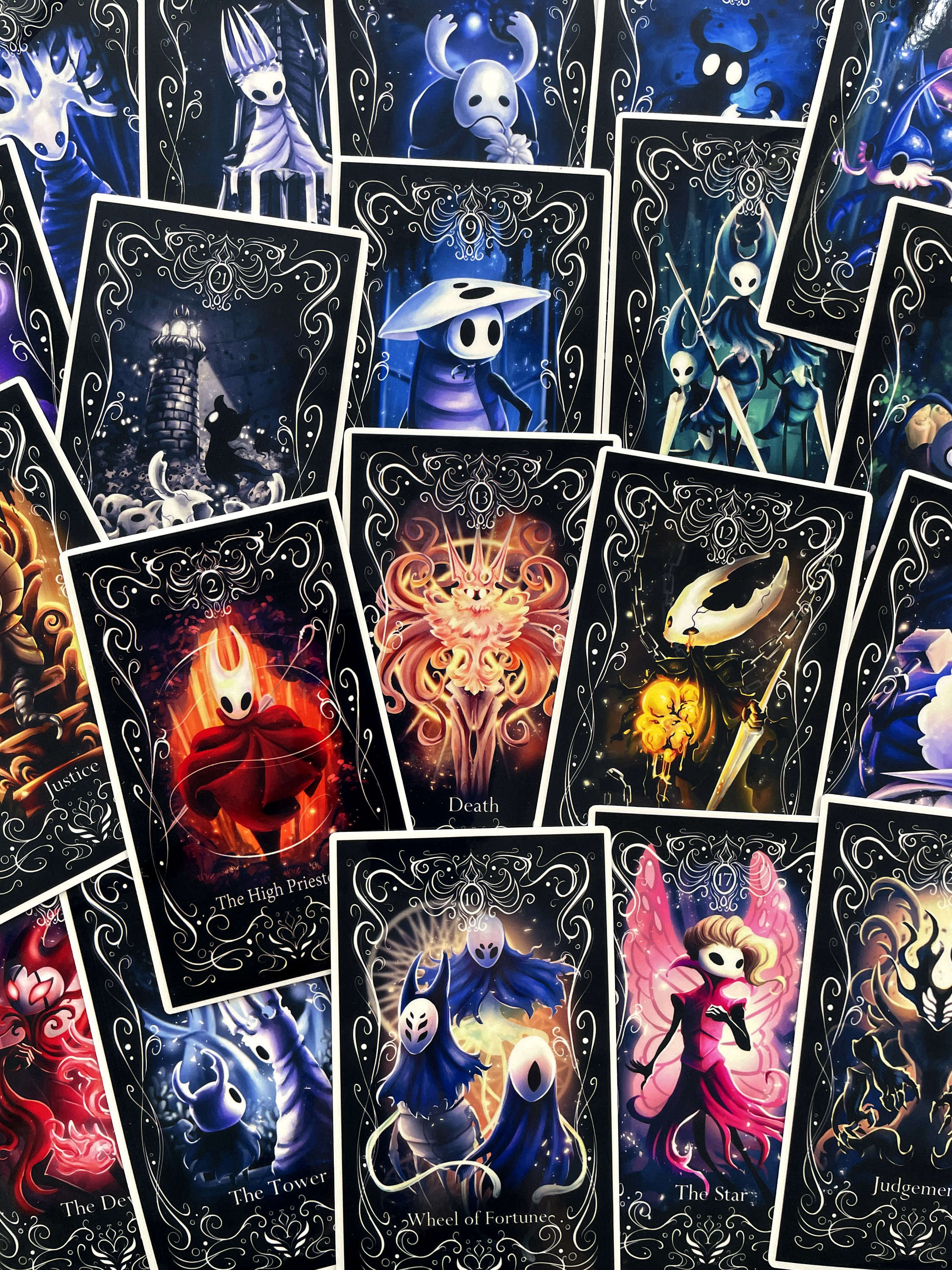 Hollow Knight Inspired Tarot Card Jumbo Vinyl Waterproof Stickers - Etsy