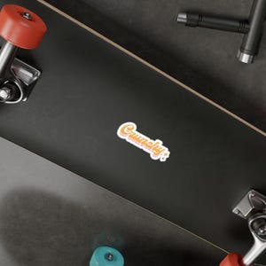 Crunchy Kiss Cut Vinyl Decal. Groovy and Retro Stickers. Crunchy ...