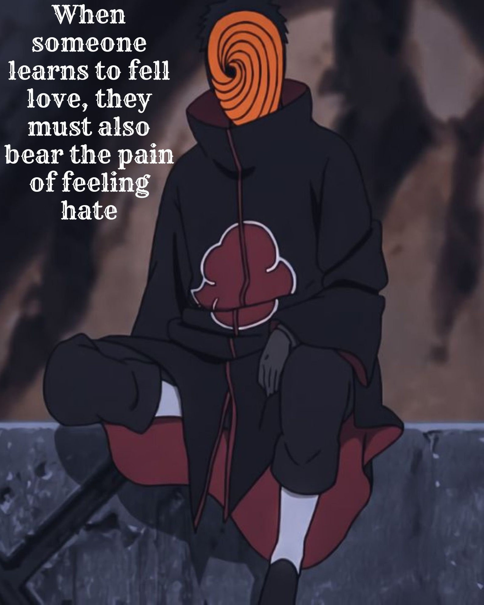 Digital Wall Art, Obito Uchiha Quote - Etsy