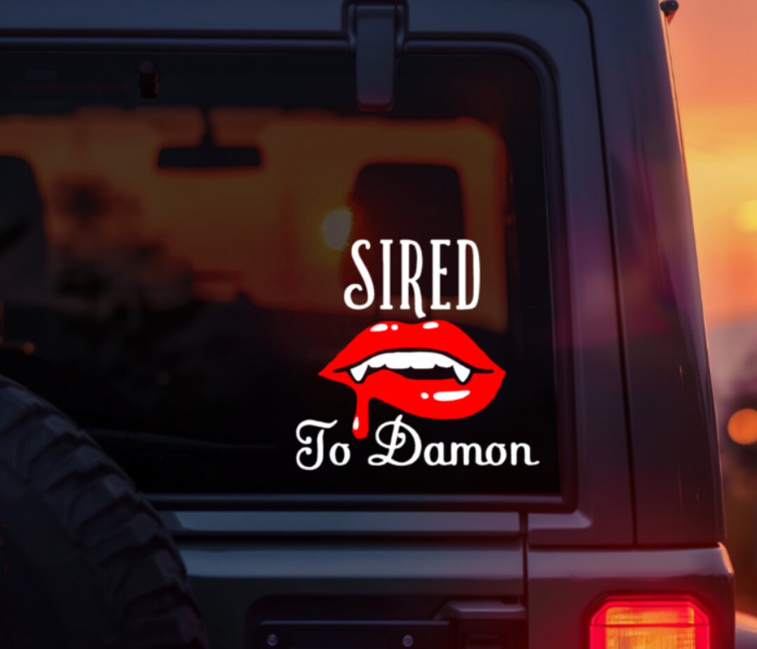 Damon Salvatore | Vampire Diaries | Vampire | | Car Decal | Laptop ...