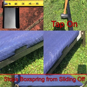 4 CLIPS Antique Flat Top Rail Iron Bed-modern Box Spring/mattress ...