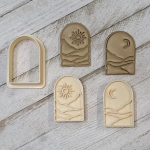 Polymer Clay Shape Cutter | Embossing Cutters | Stamp | Boho | Sun ...