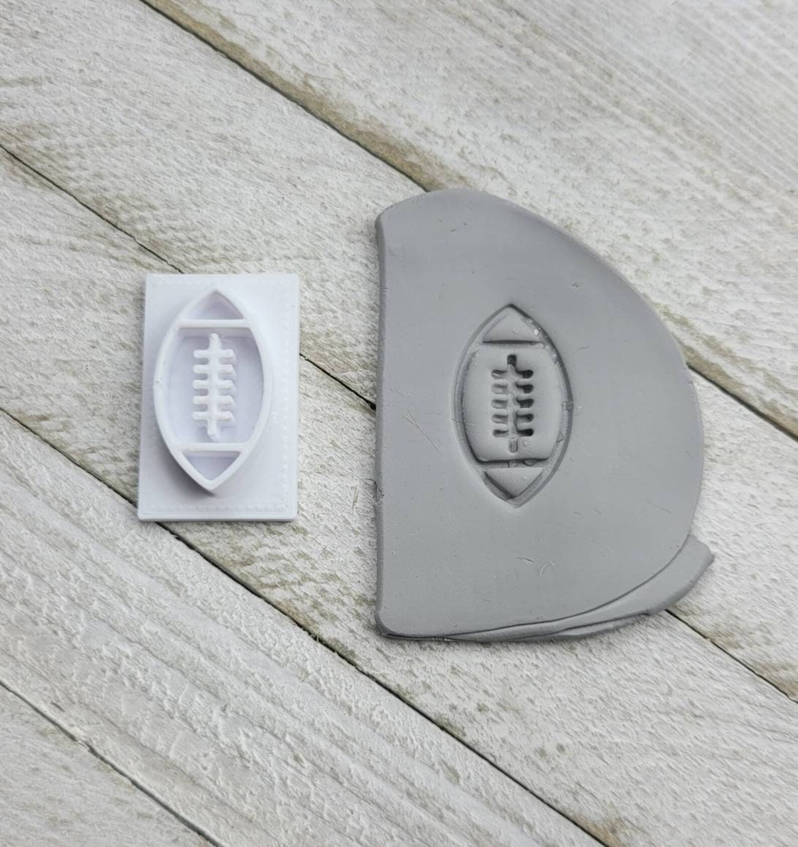 Football, Autumn, Fall, Texture Stamp, Earring, Pendant, Embossing on ...