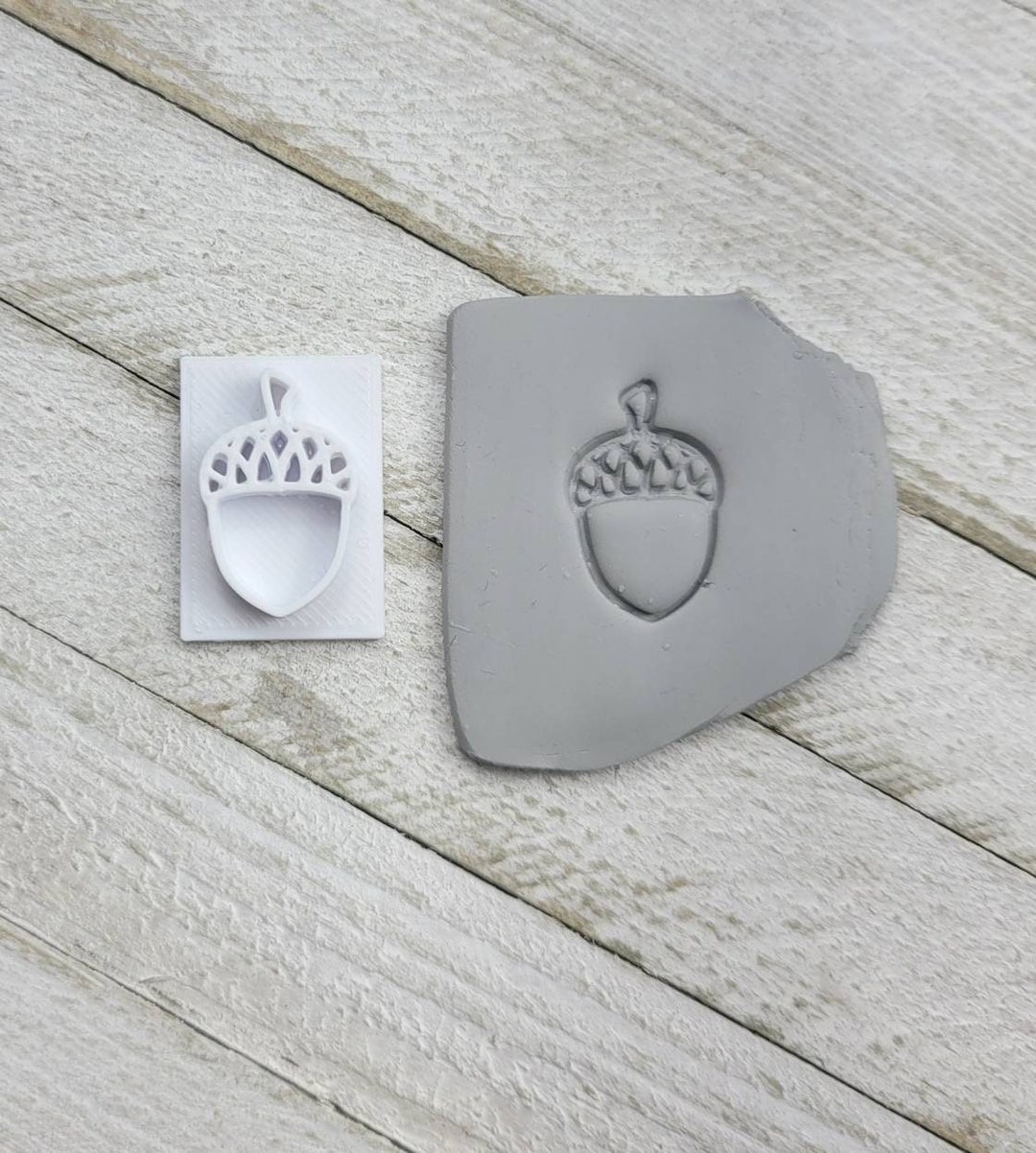 Acorn Autumn Fall Texture Stamp Earring Stamp Embosser - Etsy