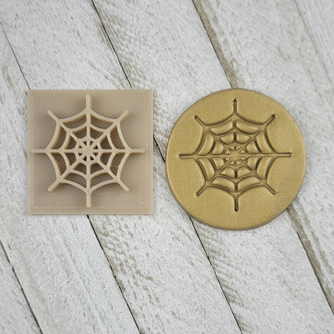 Spider Web Size 1.2 Inch Texture Stamp for Earring Pendant Embossing on ...