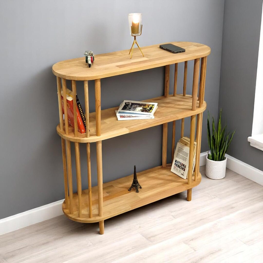 Console Table Solid Wood Narrow Console Table, Unique Rustic Home ...