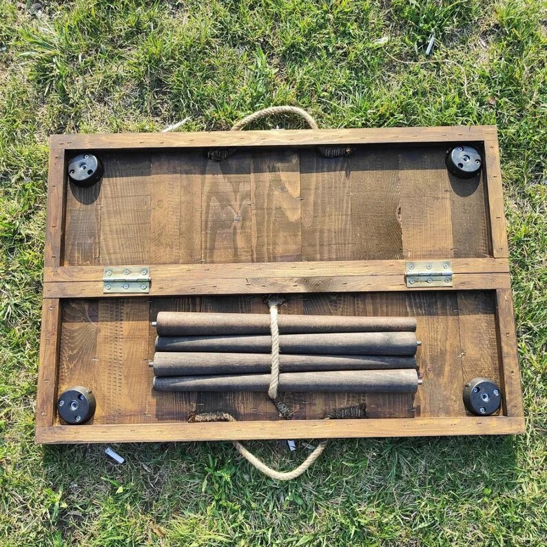 Folding Wooden Camping Table, Wooden Picnic Table, Foldable Boho Table ...