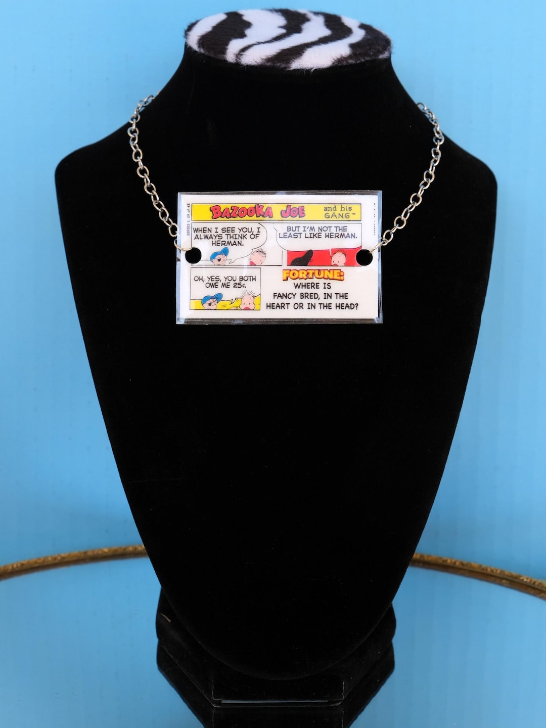 Bazooka Joe! Bubblegum Comic Vintage-inspired Choker Necklace - "fancy ...