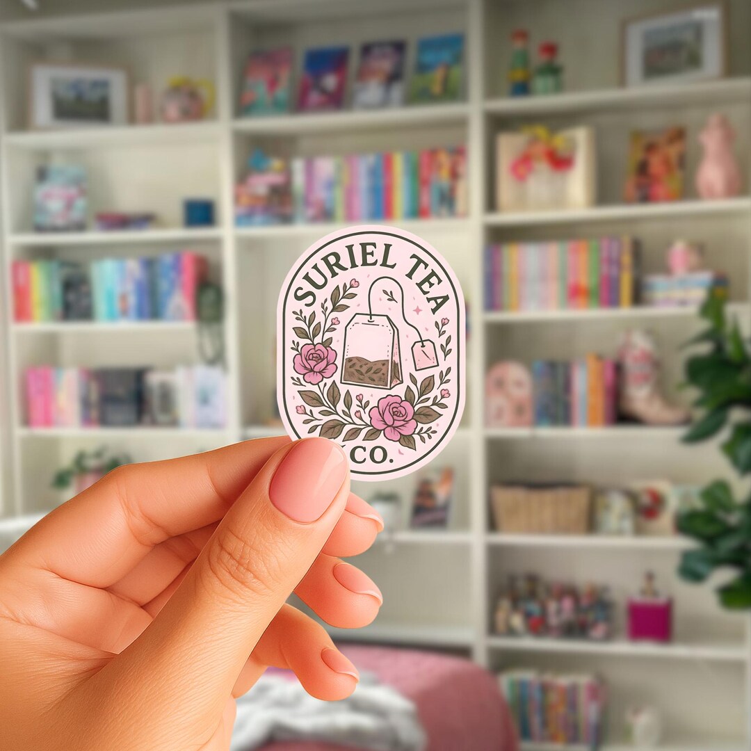 Suriel Tea Company Sticker | ACOTAR Booktok, Kindle Reader Gift ...