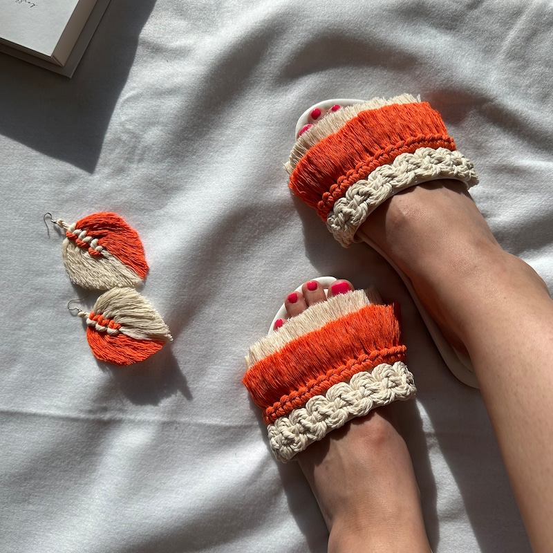 Macrame Sandals - Etsy