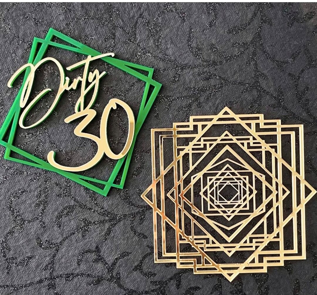 Great Gatsby Themed Acrylic Topper Bundle - Etsy