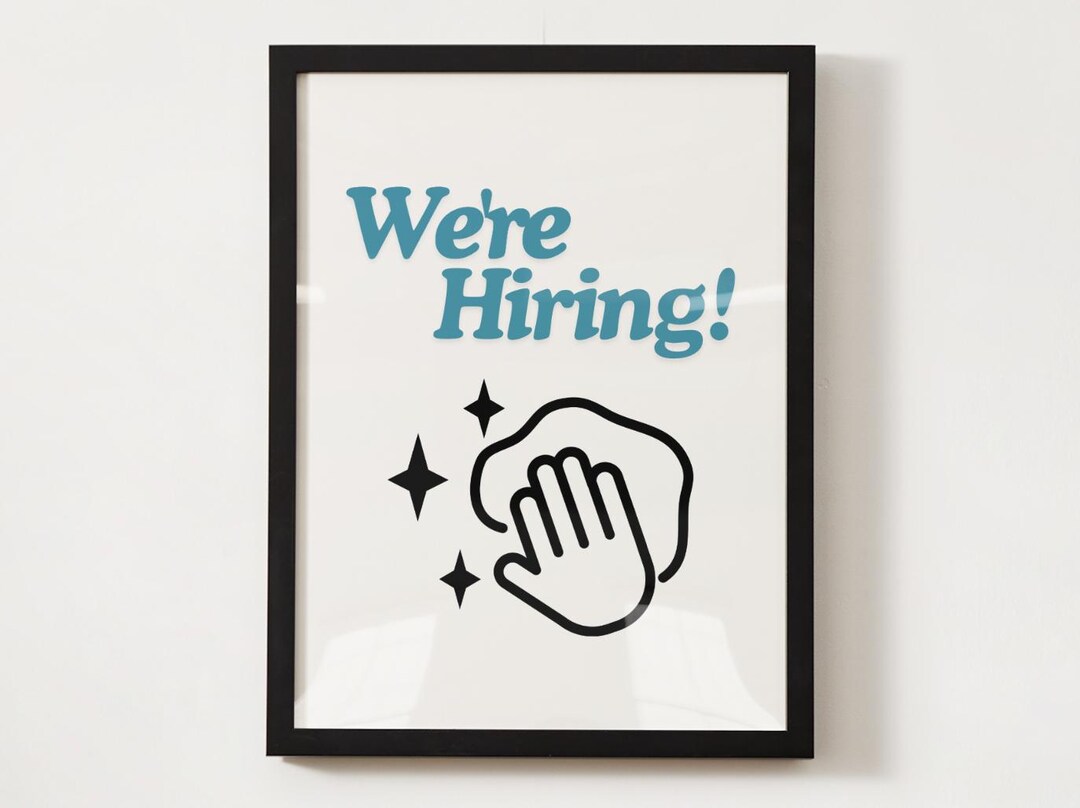 We're Hiring Printable Funny Wall Art (18x24”) PLUS TEMPLATE LINK! - Etsy