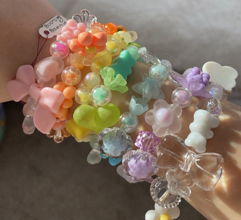 Kawaii Pink Orange Yellow Green Blue Purple White Clear Jfashion Decora ...
