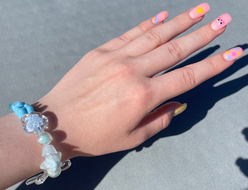 Kawaii Pink Orange Yellow Green Blue Purple White Clear Jfashion Decora ...