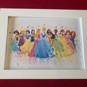 Princesses Watercolour Art Print - Etsy