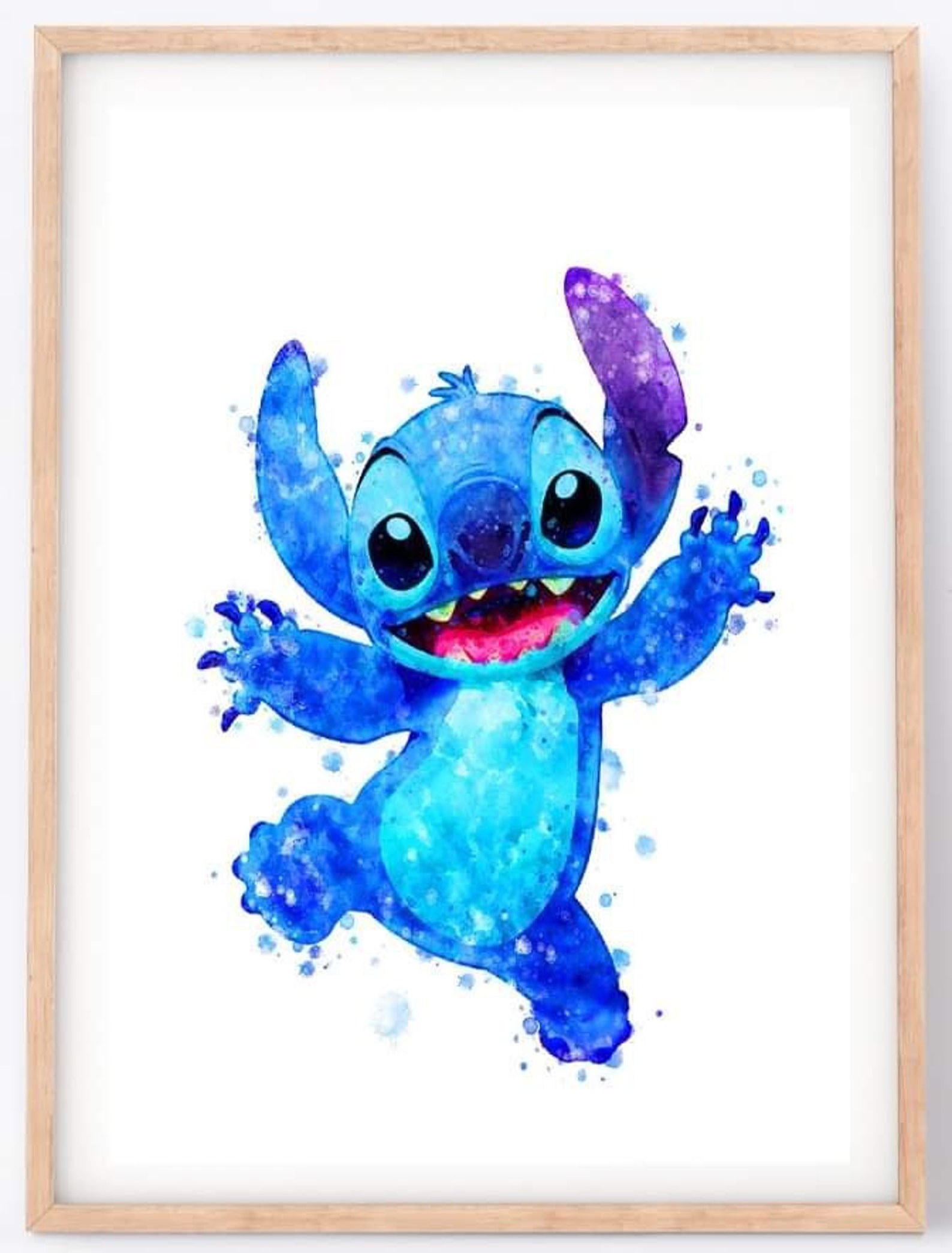 Lilo and Stitch: Stitch Watercolour Art Print - Etsy