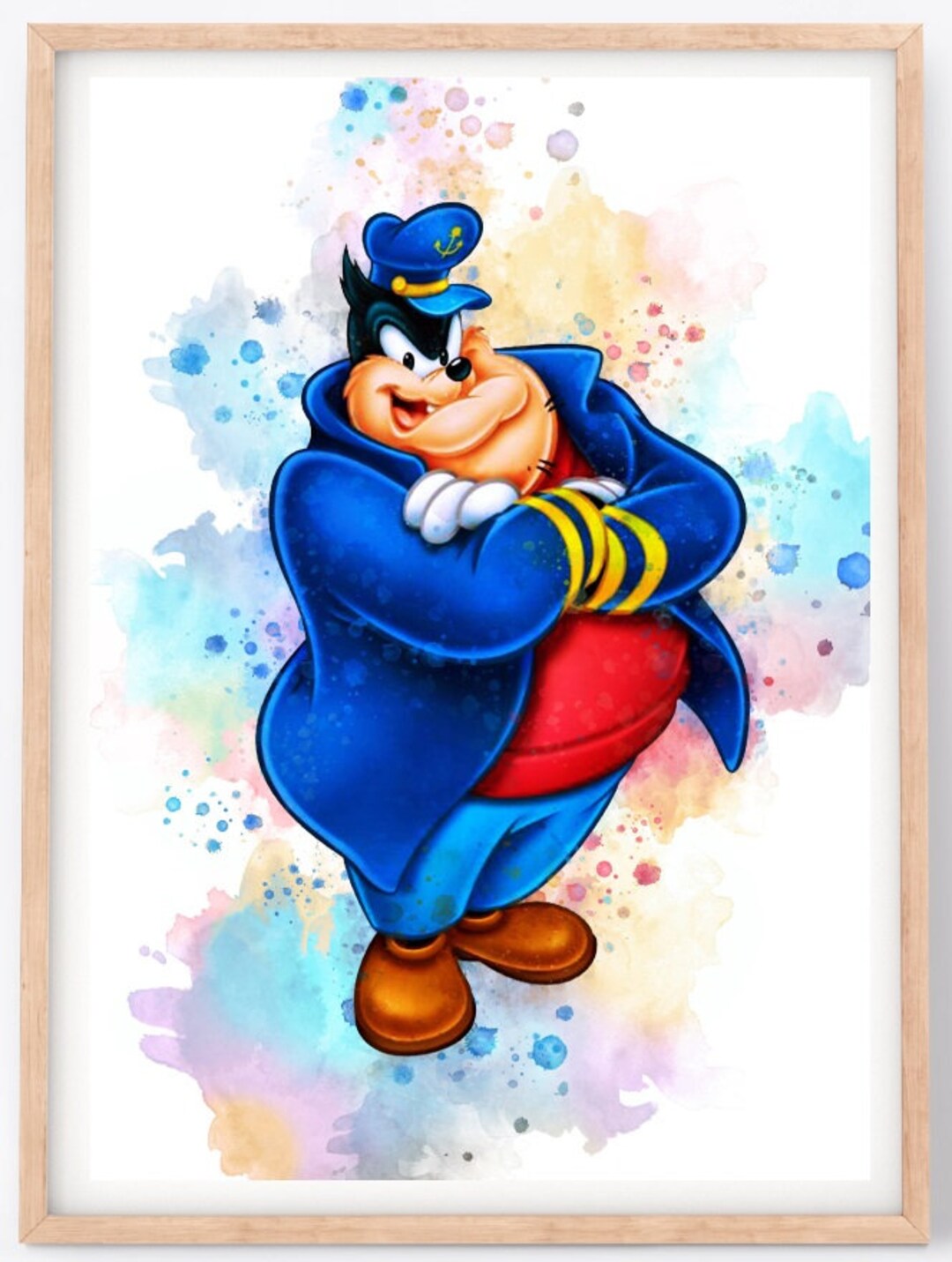 Pete From Mickey Mouse Watercolour Art Print - Etsy