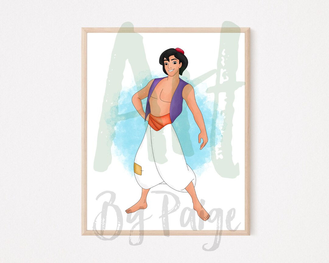 Aladdin Watercolour Art Print - Etsy