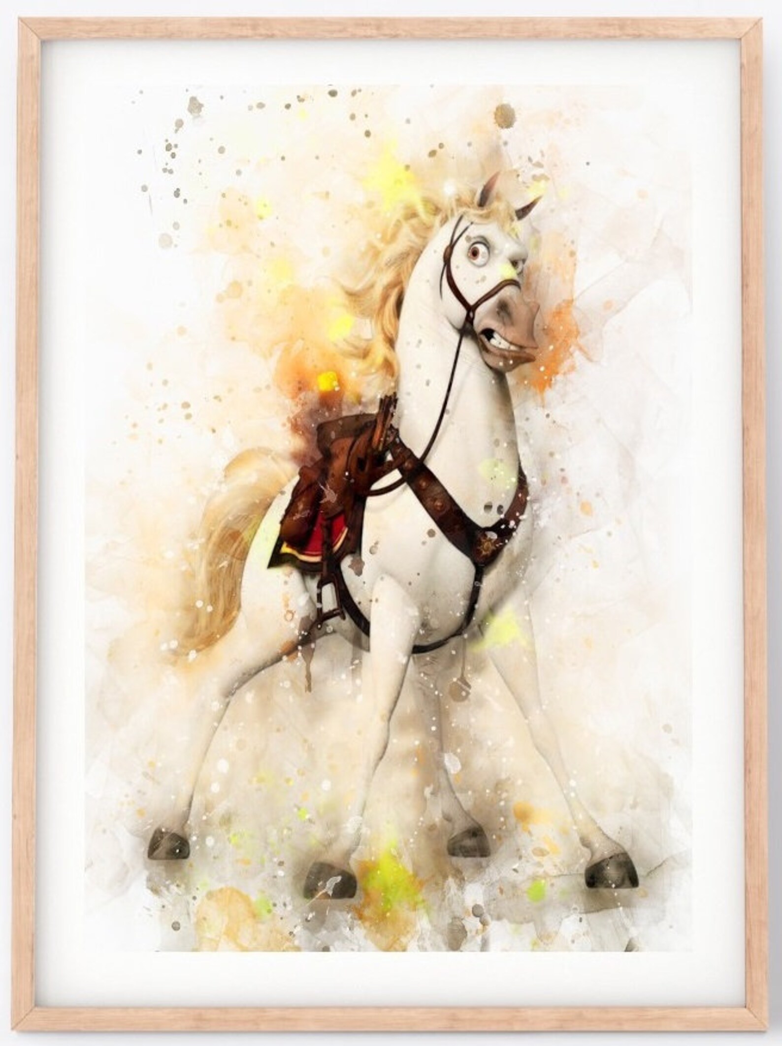 Tangled: Max Watercolour Art Print - Etsy