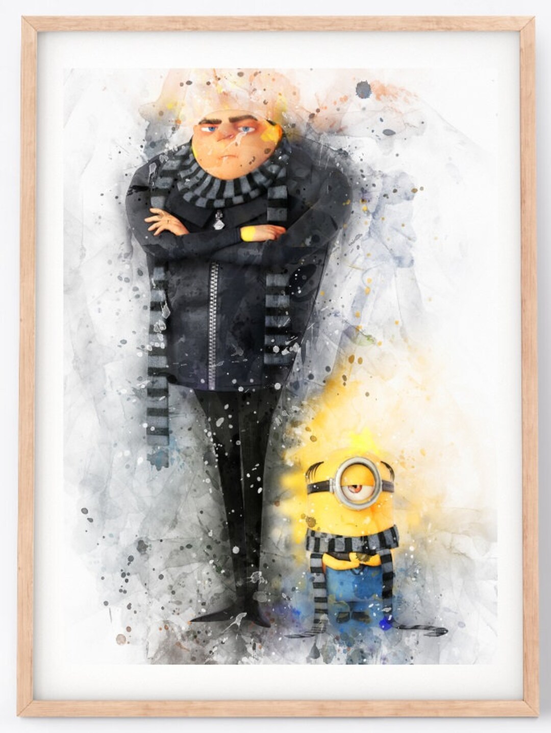 Minions Watercolour Art Print - Etsy