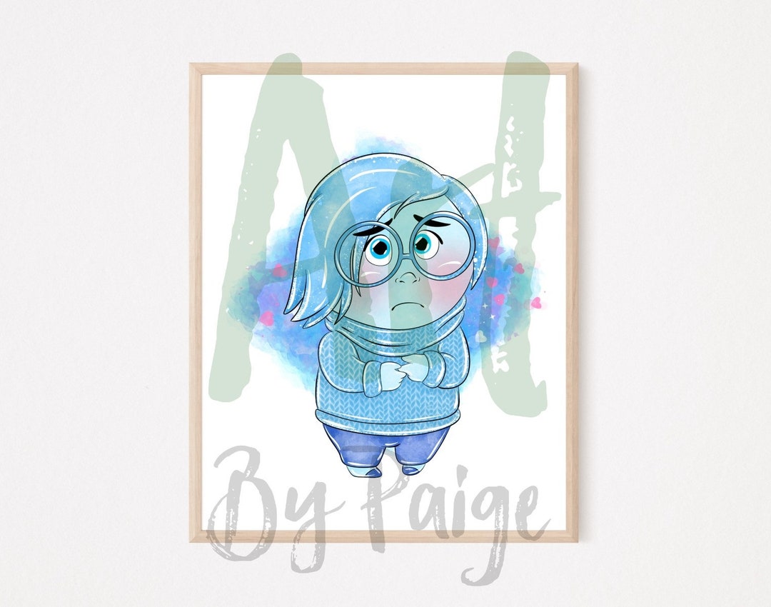 Inside Out: Sadness Watercolour Art Print - Etsy