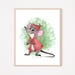 The Aristocats: Roquefort the Mouse Watercolour Art Print - Etsy