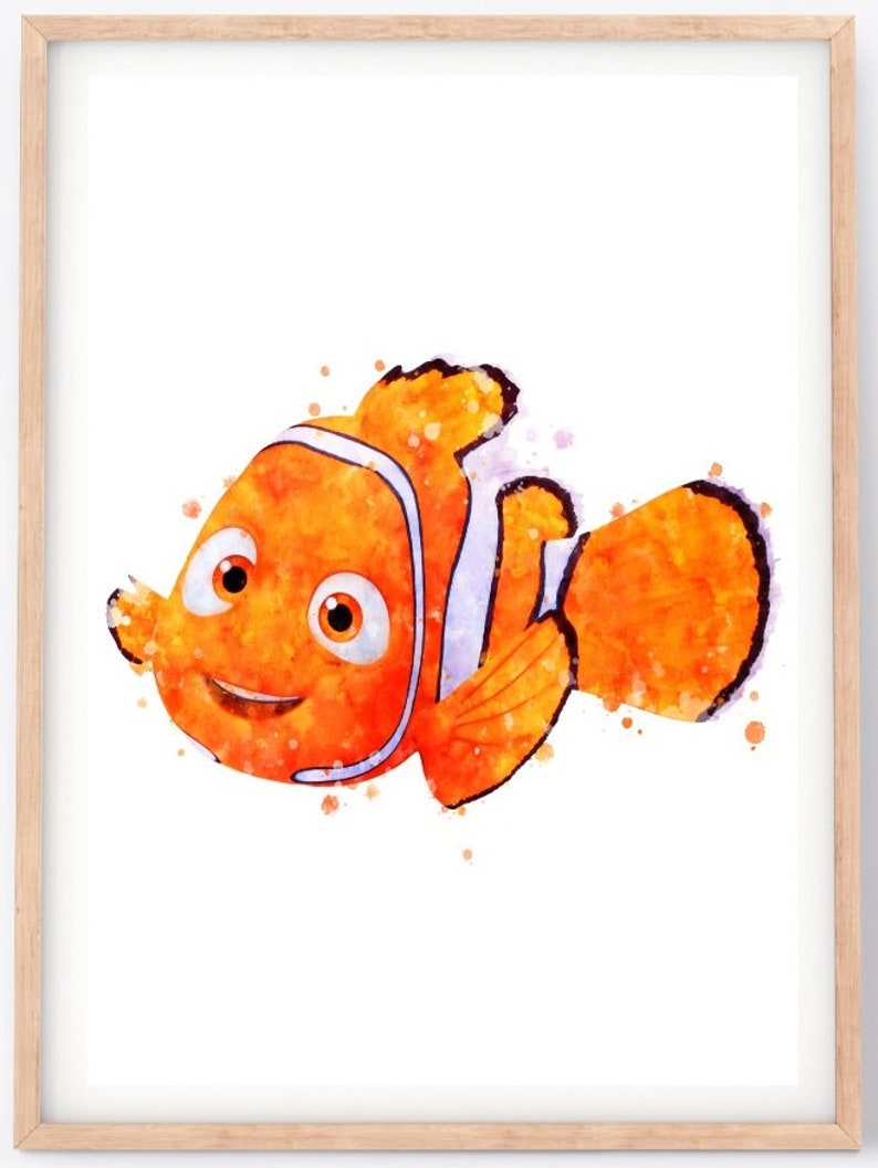 Finding Nemo Watercolour Art Print - Etsy