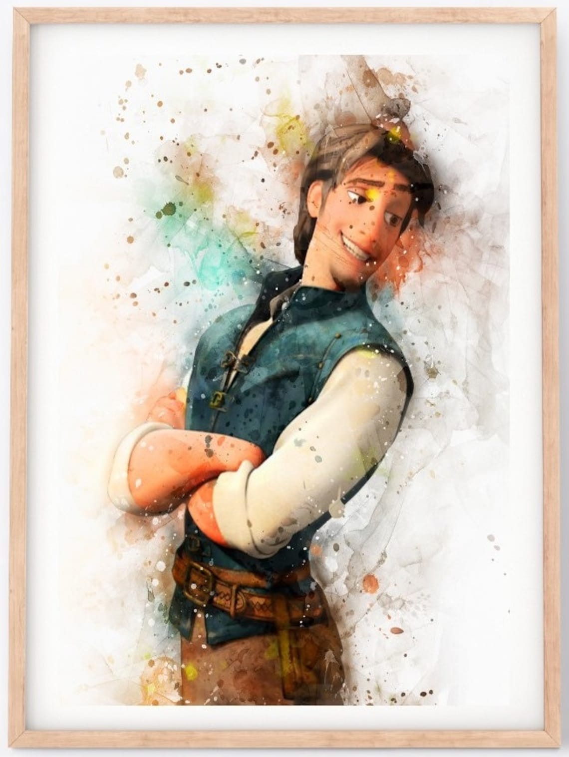 Tangled: Flynn Rider Watercolour Art Print - Etsy