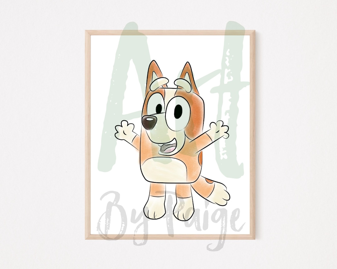Bluey: Bingo Watercolour Art Print - Etsy