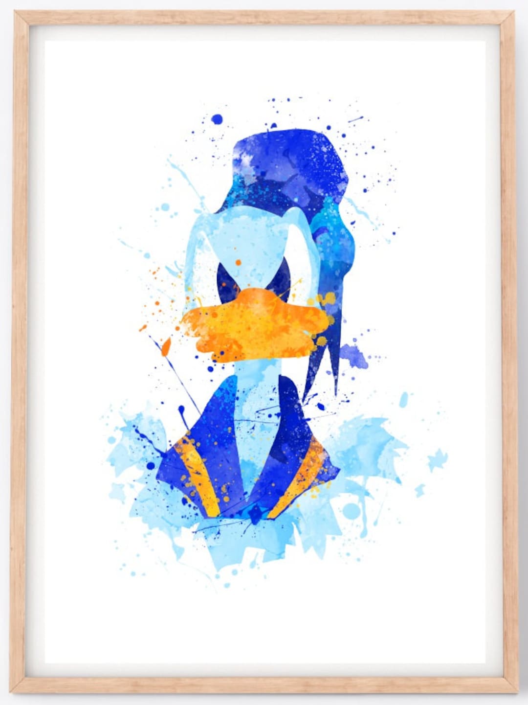 Donald Duck Watercolour Art Print - Etsy