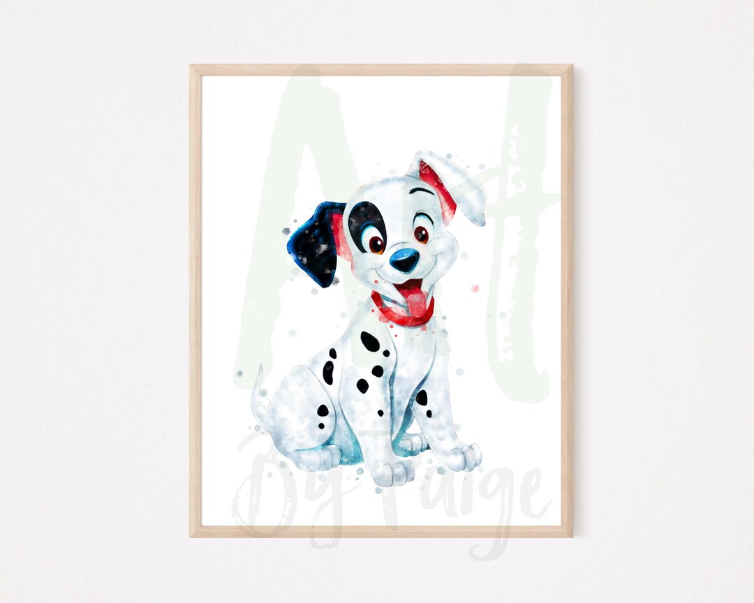 101 Dalmatians: Patch Watercolour Art Print - Etsy