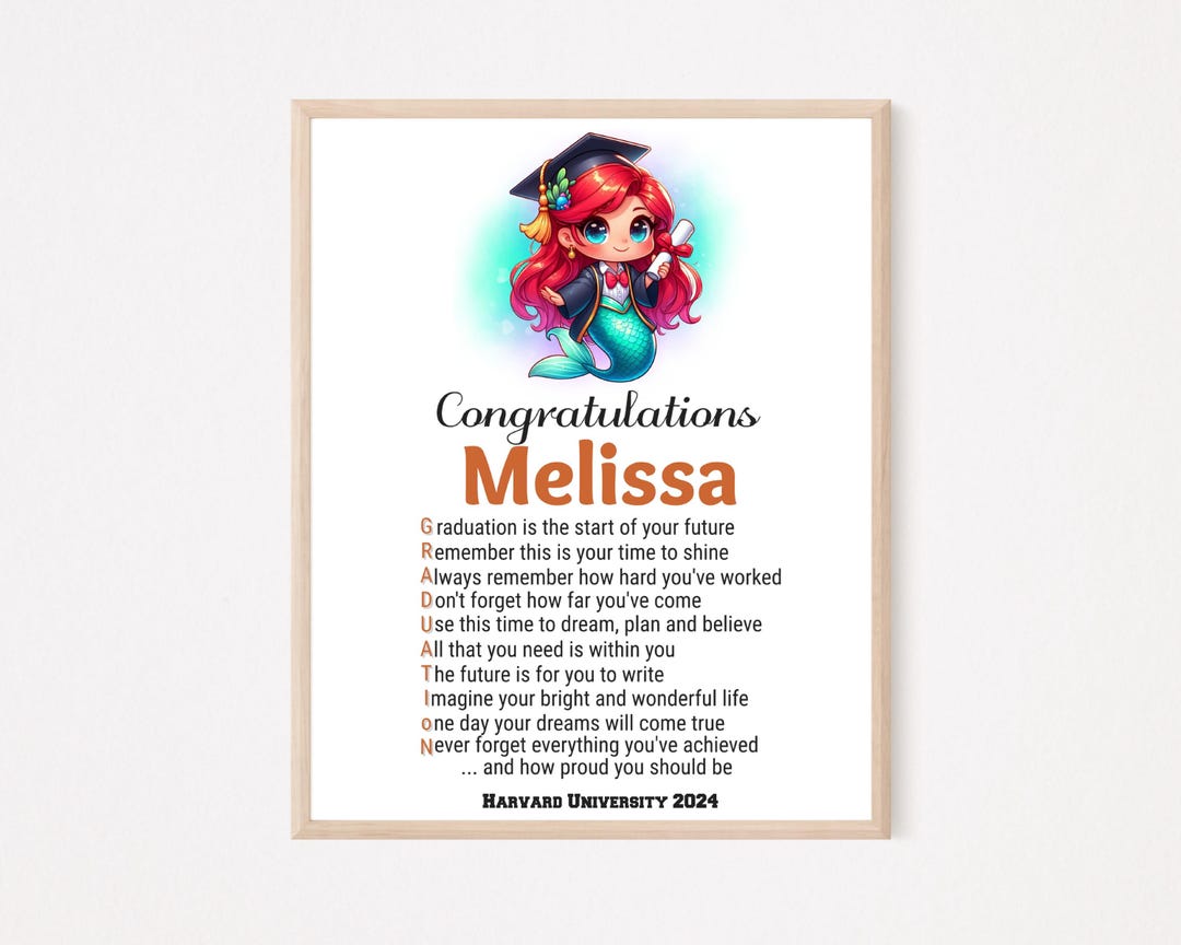 Congratulations on Your Graduation | Ariel Watercolour Art Print | the ...