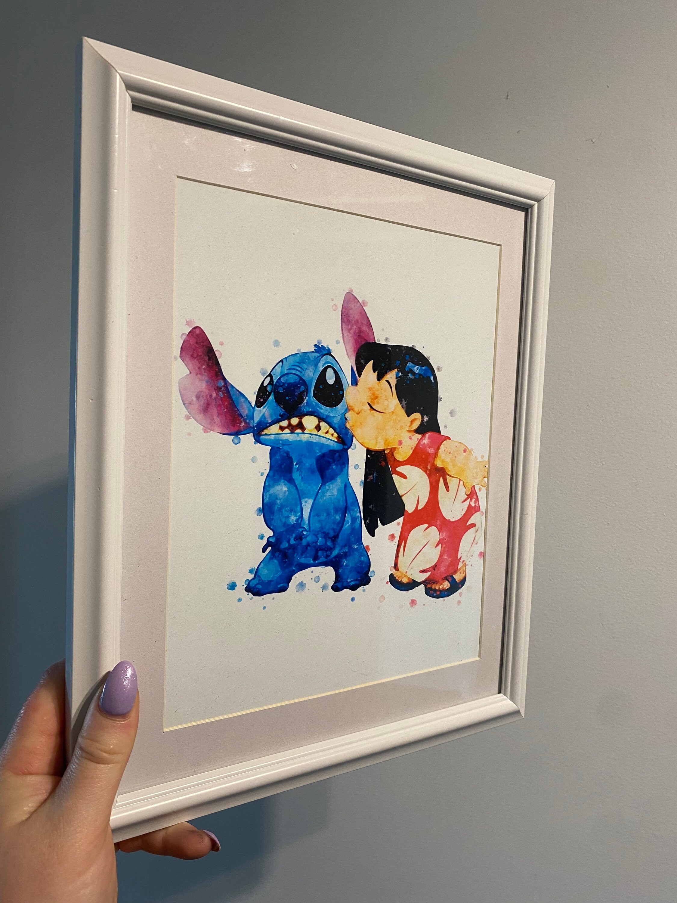 Lilo & Stitch Watercolour Art Print - Etsy