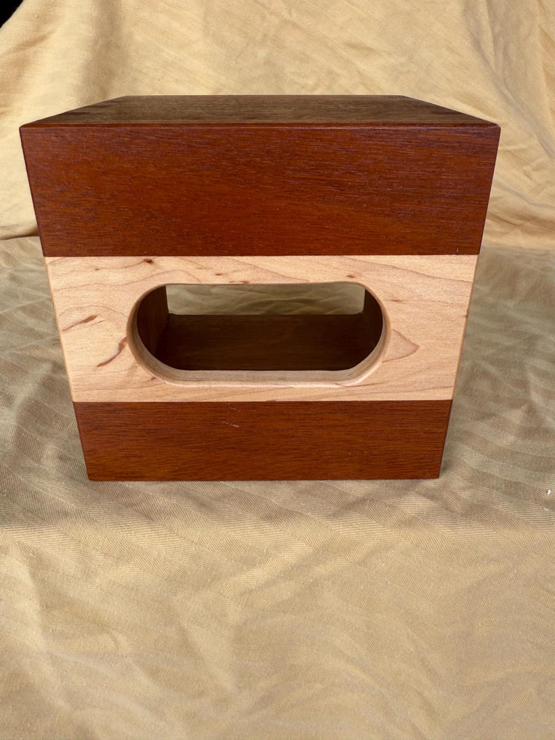 Wooden Tissue Box Cover Made With Reclaimed Wood and Dovetails - Etsy