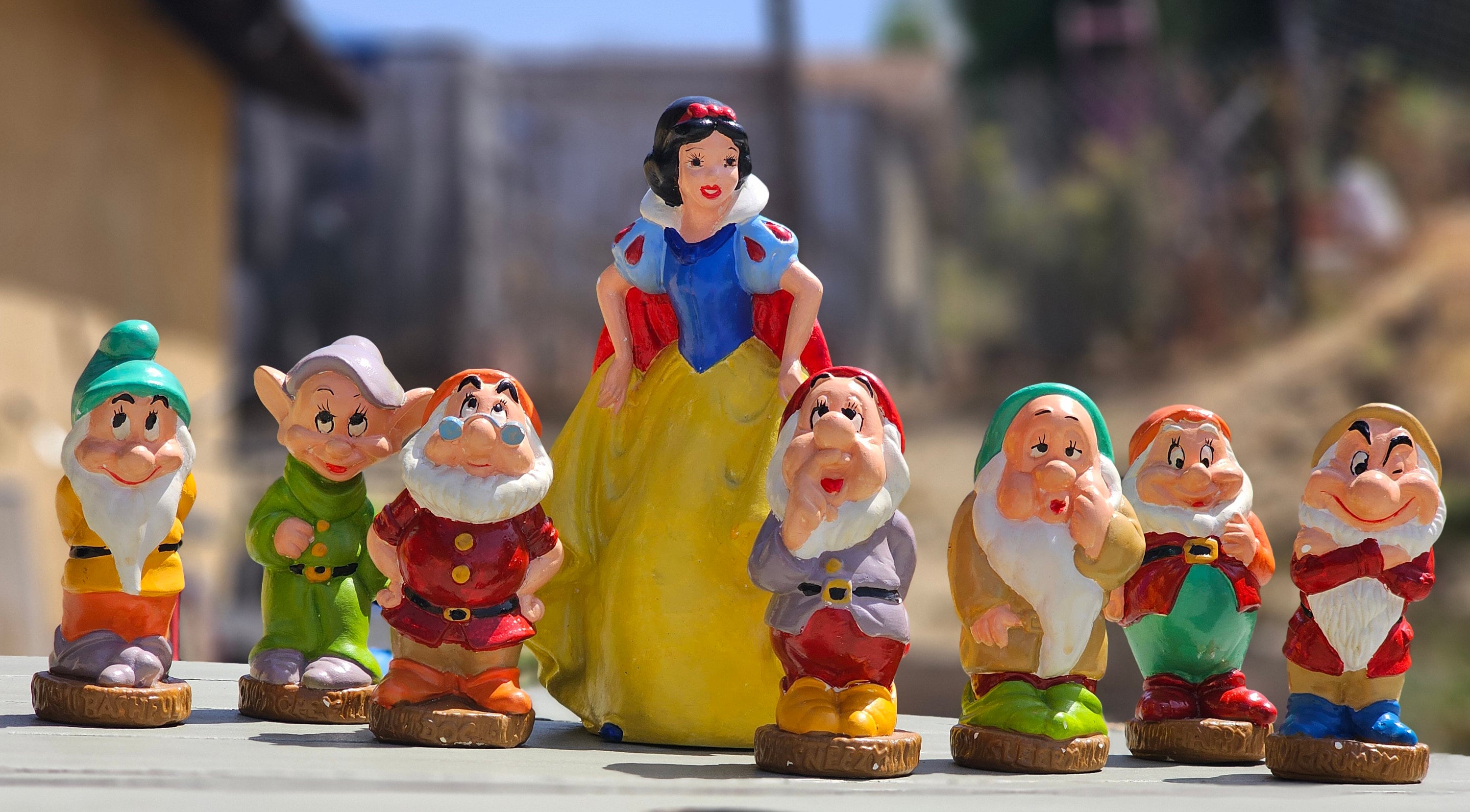 Vintage Snow White & Seven Dwarfs Ceramic Set - Etsy