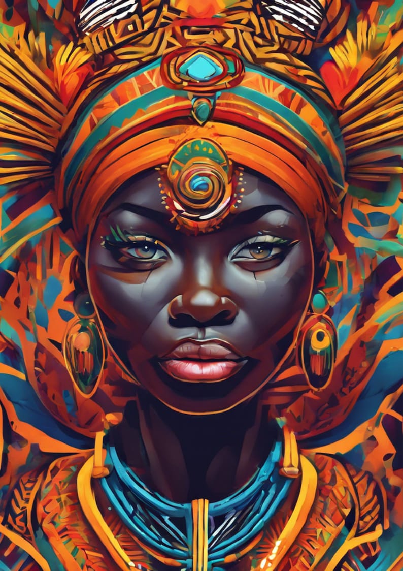 African Digital Art - Etsy