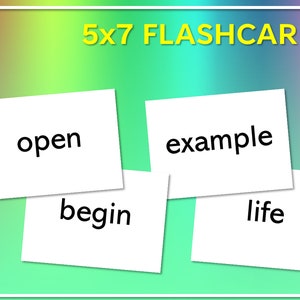 English Sight Words: FLASHCARD BUNDLE Printable Flashcards for ...