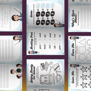 Toddlers' Busy Book: First Day of School Printable PDF for Children ...