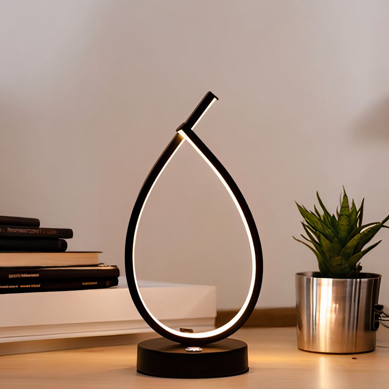 Modern LED Table Lamp . Bedside Table Light . Bedroom Accessories ...