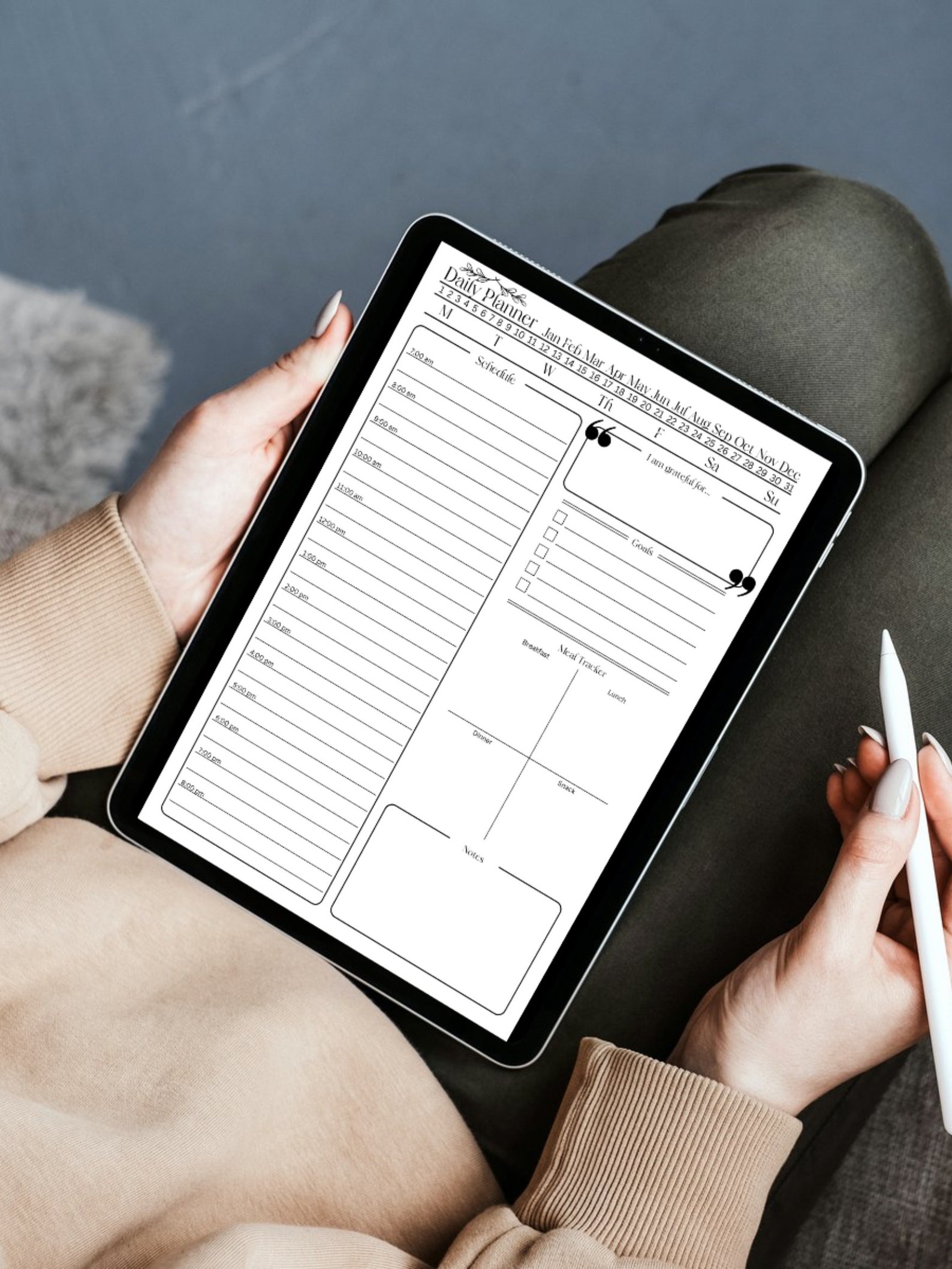 Simple Daily Planner Printable Planner Page To-do List & Schedule ...