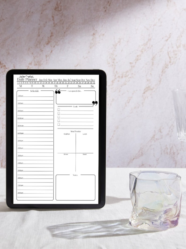 Simple Daily Planner Printable Planner Page To-do List & Schedule ...