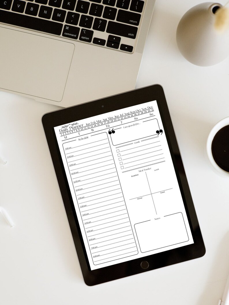 Simple Daily Planner Printable Planner Page To-do List & Schedule ...