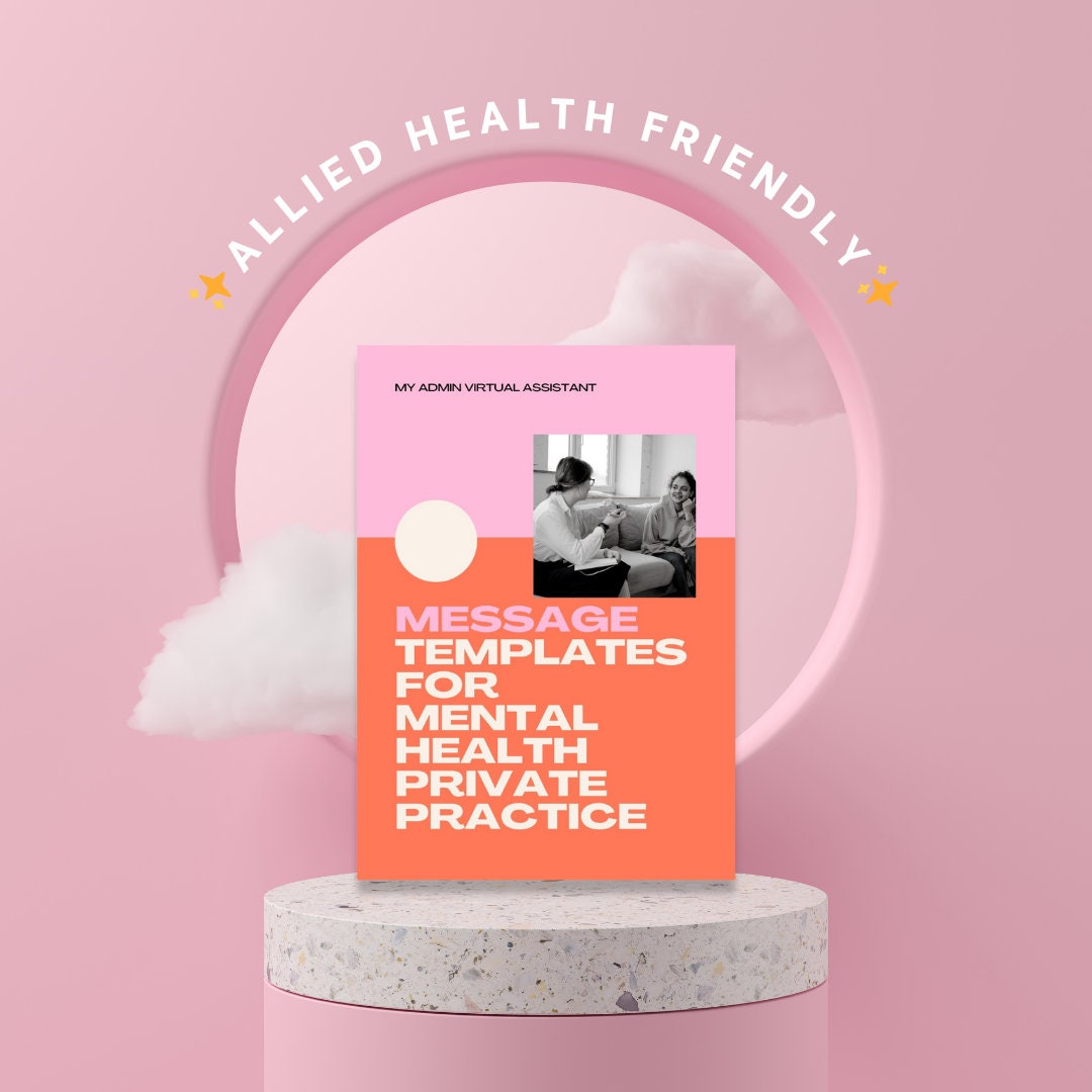 Message Templates for Mental Health Private Practice Australia - Etsy