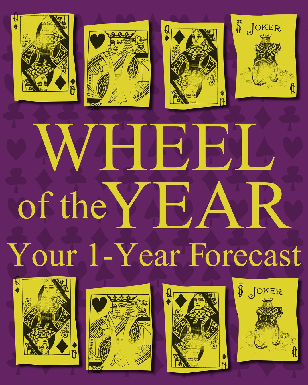 Wheel of the Year Reading: 12-month Cartomancy Forecast 12 Cards - Etsy