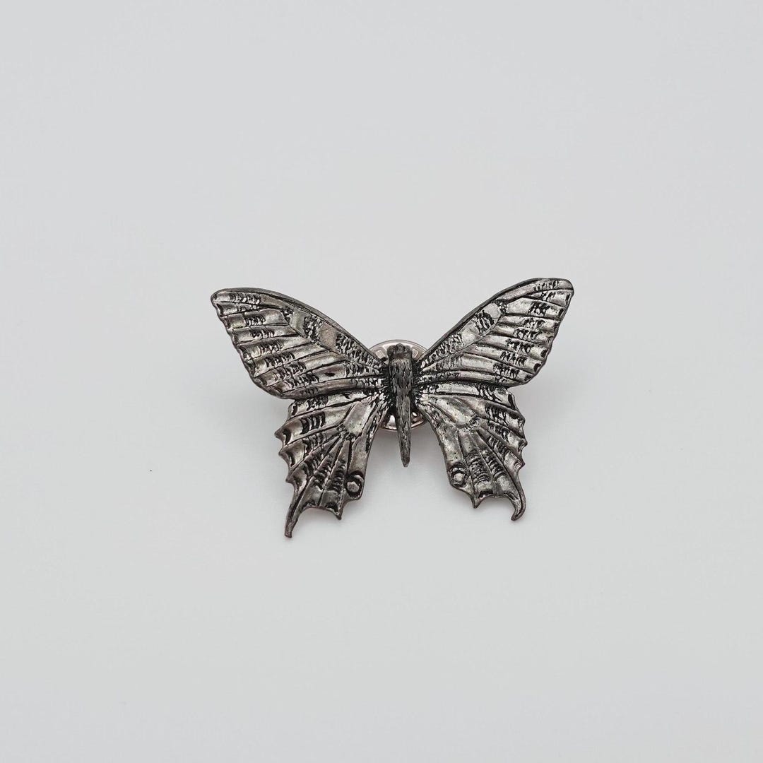 Vintage Pewter Swallowtail Butterfly Brooch or Pin Signed A R Brown ...
