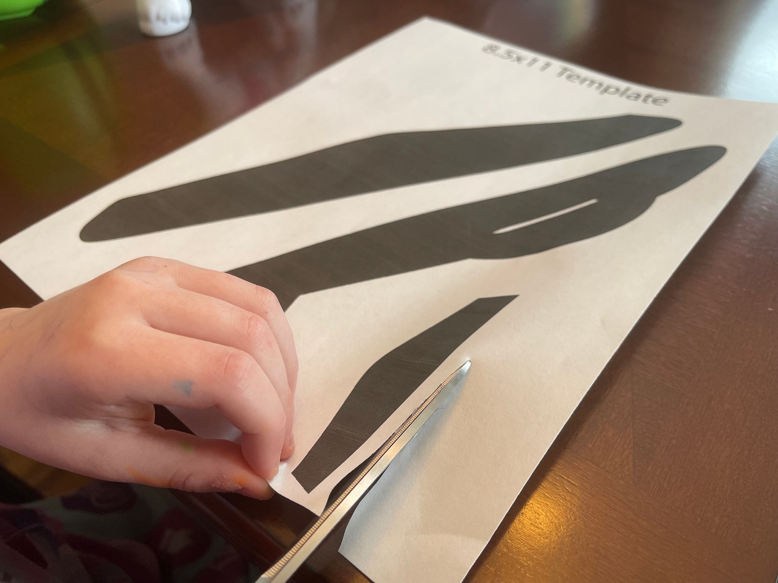 Cardboard Airplane Template - Airplane Cutout on Paper Cardboard ...