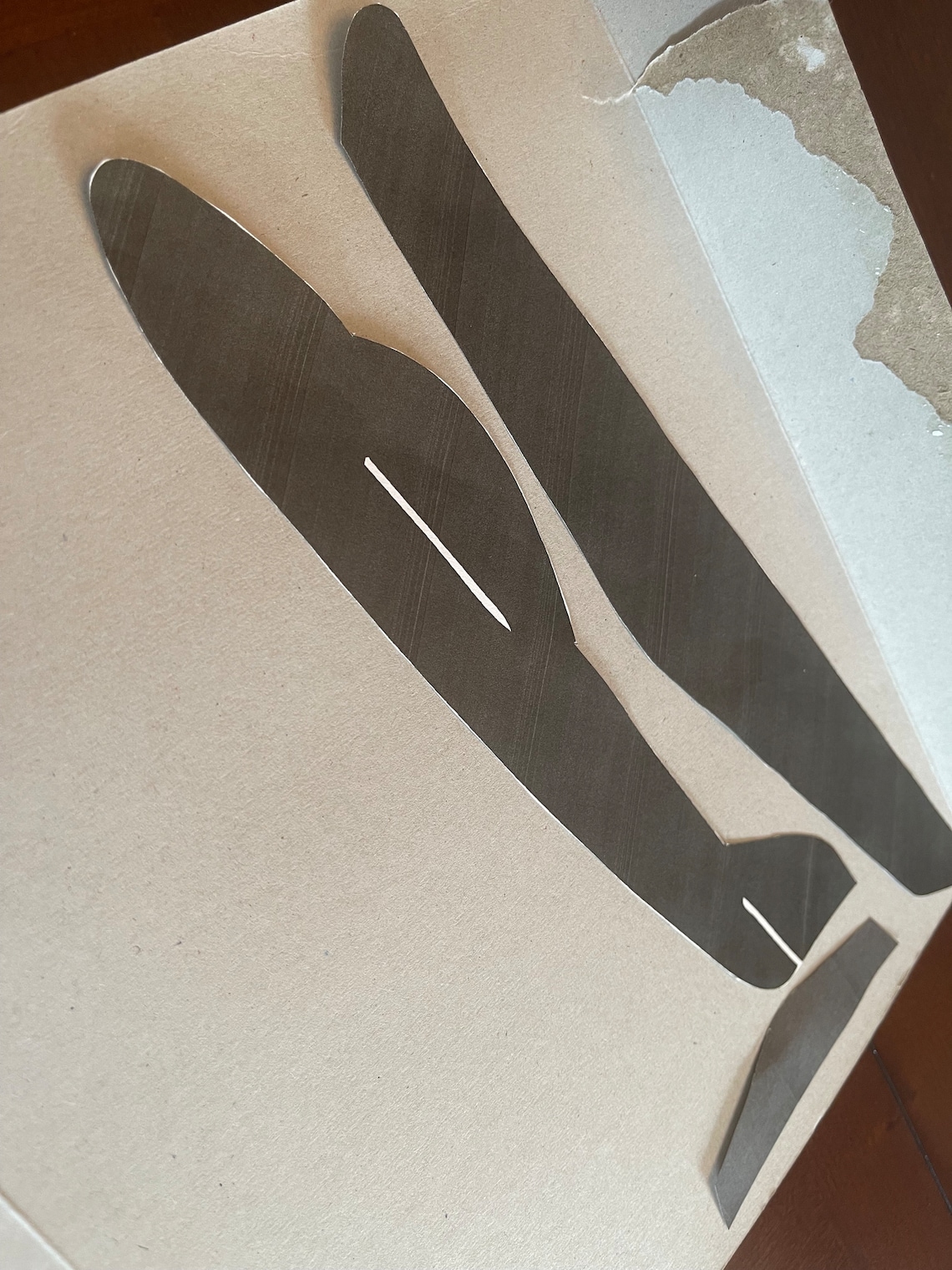 Cardboard Airplane Template - Airplane Cutout on Paper Cardboard ...